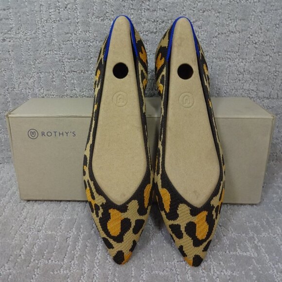 Rothy's | Shoes | Rothys The Point Big Cat Print Slip On Pointed Toe ...